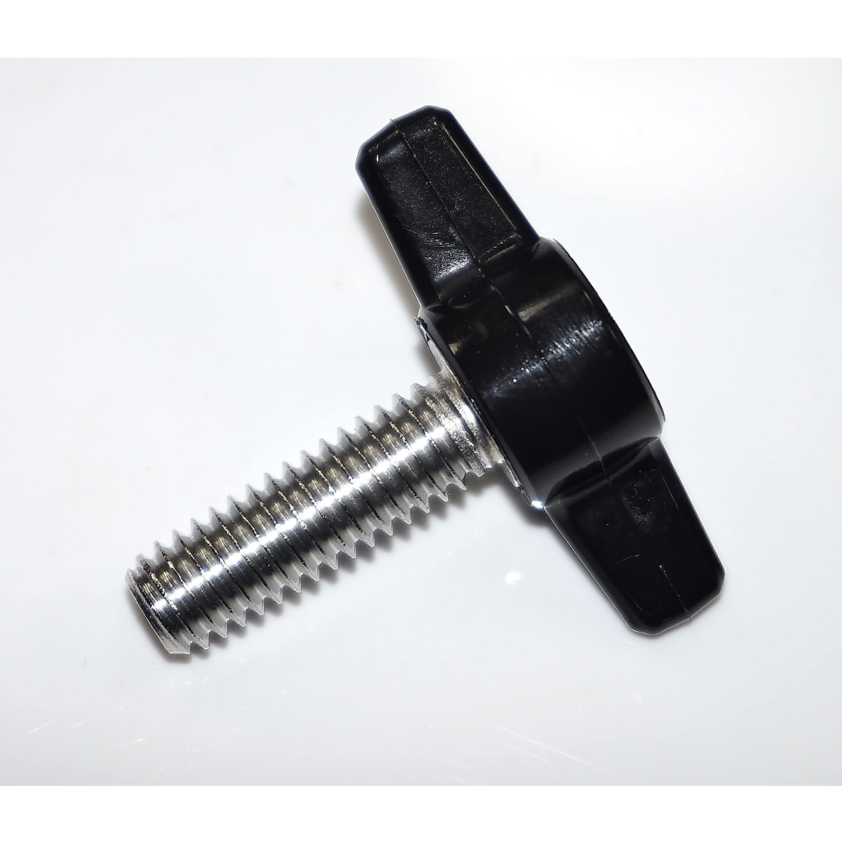 1/4"-20 x 3/4" Thumb Screws with Tee/Wing Butterfly Thumb Screws (4) Black