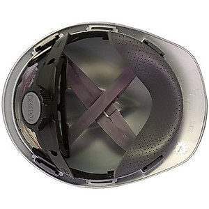 MSA V Cap Style Hard Hats w/FasTrac III Suspensions and Handy Tote Bag - Silver