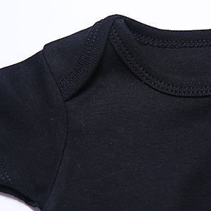 DEFAHN Newborn Twins Baby Boy Girl Bodysuit, 2 Pack Funny Letter Printed Rompers Twin Matching Clothes Outfits (2Pcs I Love My Sis/Bro, 0-3 Months)