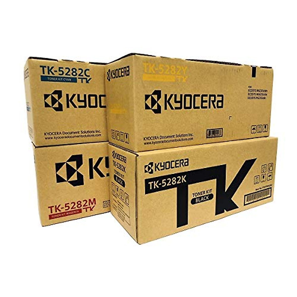Kyocera TK5282K OEM Toner Set, B/C/M/Y