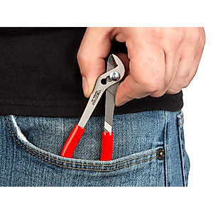 TEKTON 5 Inch Angle Nose Slip Joint Pliers (1/2 in. Jaw) | PGA16005