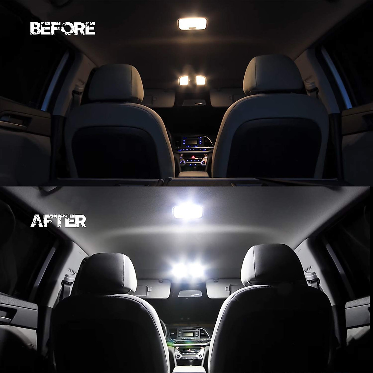 LivTee LED Interior Car Lights Accessories with 194 168 T10 / DE3175 / BA9S / 6418/211-2 578 Festoon Replacement Lighting for Cars Trucks Camper, Led Interior Lights Map Trunk Dome Lights, White