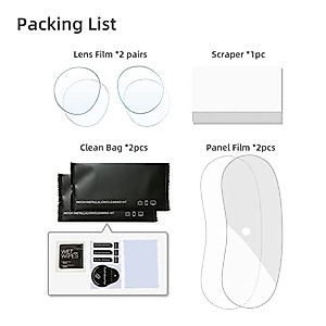 for PICO 4 Protective Film VR Lens Protector Anti-Scratch Ring Protecting Eyewear Headwear Film HD Anti Scratch Soft Film Anti-Dirty Replacement Accessories