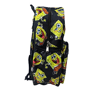 KBNL SpongeBob SquarePants 16 Inches Large Allover Print Backpack with Laptop Sleeve - 20652