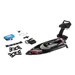 GoolRC RC Boat, WLtoys WL916 Remote Control Boat, 60KM/H High Speed RC Racing Boat for Pools or Lakes, 2.4GHz RC Boats with Low Battery Alarm for Kids and Adults,