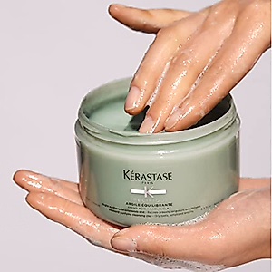 Kerastase Specifique Argile Equilibrante Cleansing Clay | Cleansing Hair Mask for Oily Roots and Dry Ends | Removes Impurities & Refreshes Scalp | With Amino Acid | For Oily to Normal Hair | 8.5 Fl Oz