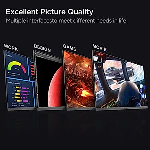 KOORUI Computer Monitor 27 Inch 100Hz FHD Gaming Monitor with Built-in 2 Speakers, FreeSync, Frameless, Tilt/VESA for Office and Game, 4ms Response, HDMI, VGA, Black (N01)