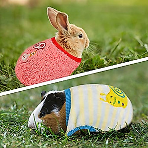 Dog Sweaters for Small Dogs, Rabbit Cat,Guinea Pig,Puppy Clothes for Christmas Winter Warm Cute Pet Sweaters, Fleece Puppy Sweater for Chihuahua Teacup Yorkie,6 Pieces for Small Animal Vest (X-Small)