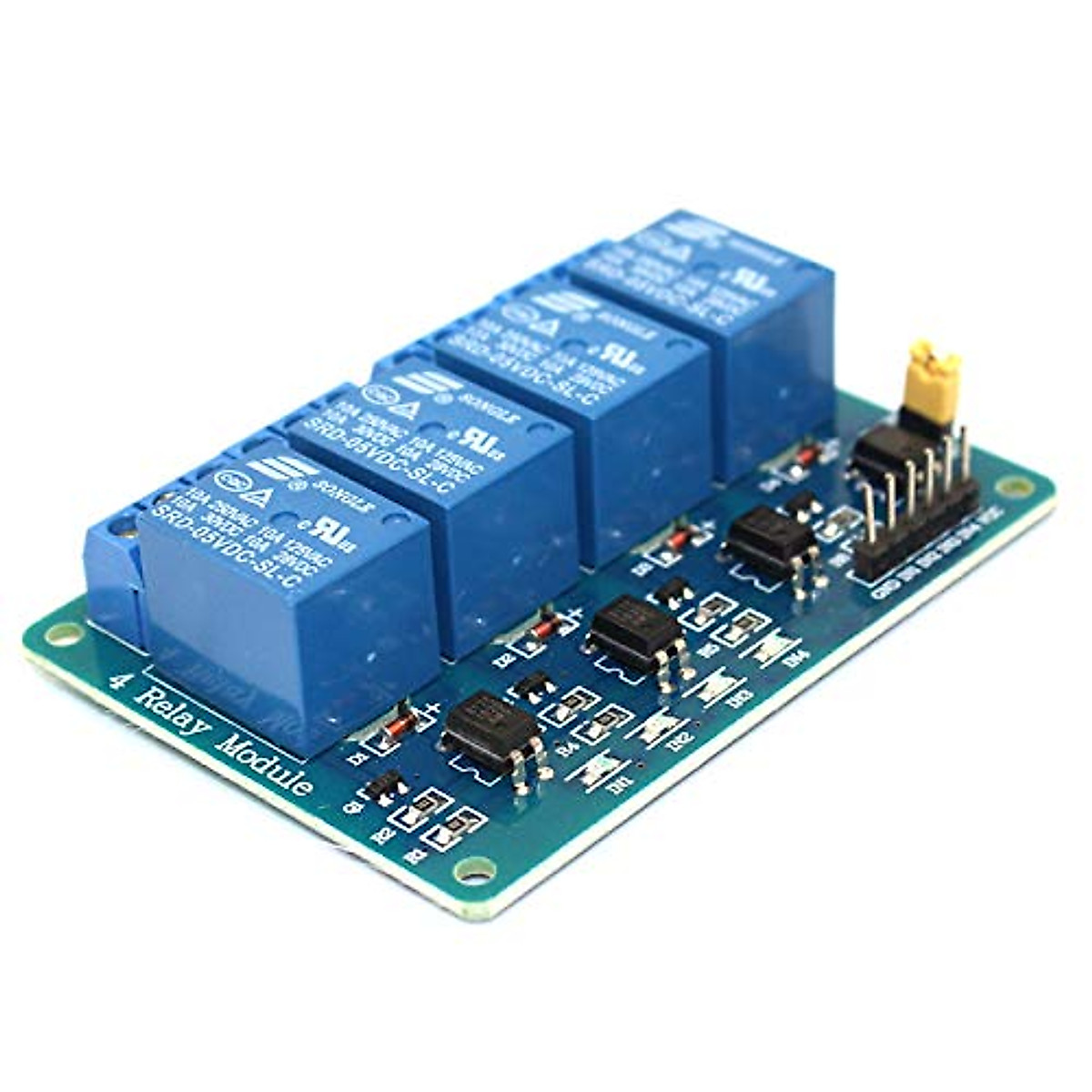 Treedix 4 Channel DC 5V Relay Module with Optocoupler Compatible with Arduino UNO R3 Raspberry Pi DSP AVR PIC ARM