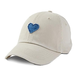 Life is Good. Tattered Chill Cap Heart-Bone