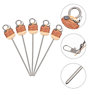 GAFOKI Outdoor Bait Freshwater Soft-shelled Saltwater Hooks Tools Turtle Catfish Line Multipurpose Accessories Catching Hook Wire Inserted with for Professional Baits Angling Octopus