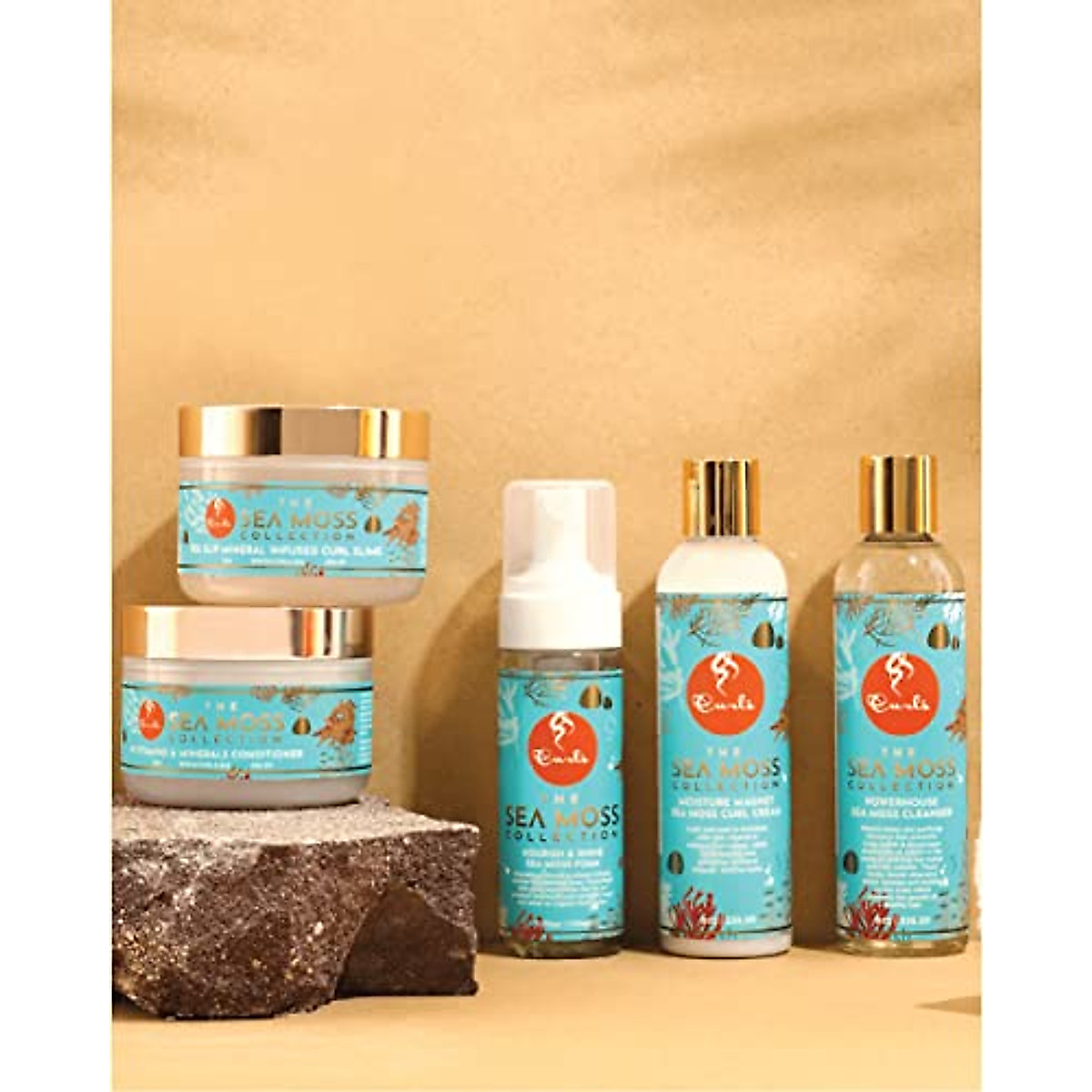 CURLS Sea Moss 92 Vitamins & Minerals Conditioner - Promotes Healthy Hair Growth - Maximum Hydration - Encourages Production of Sebum - For All Curl Types 8oz