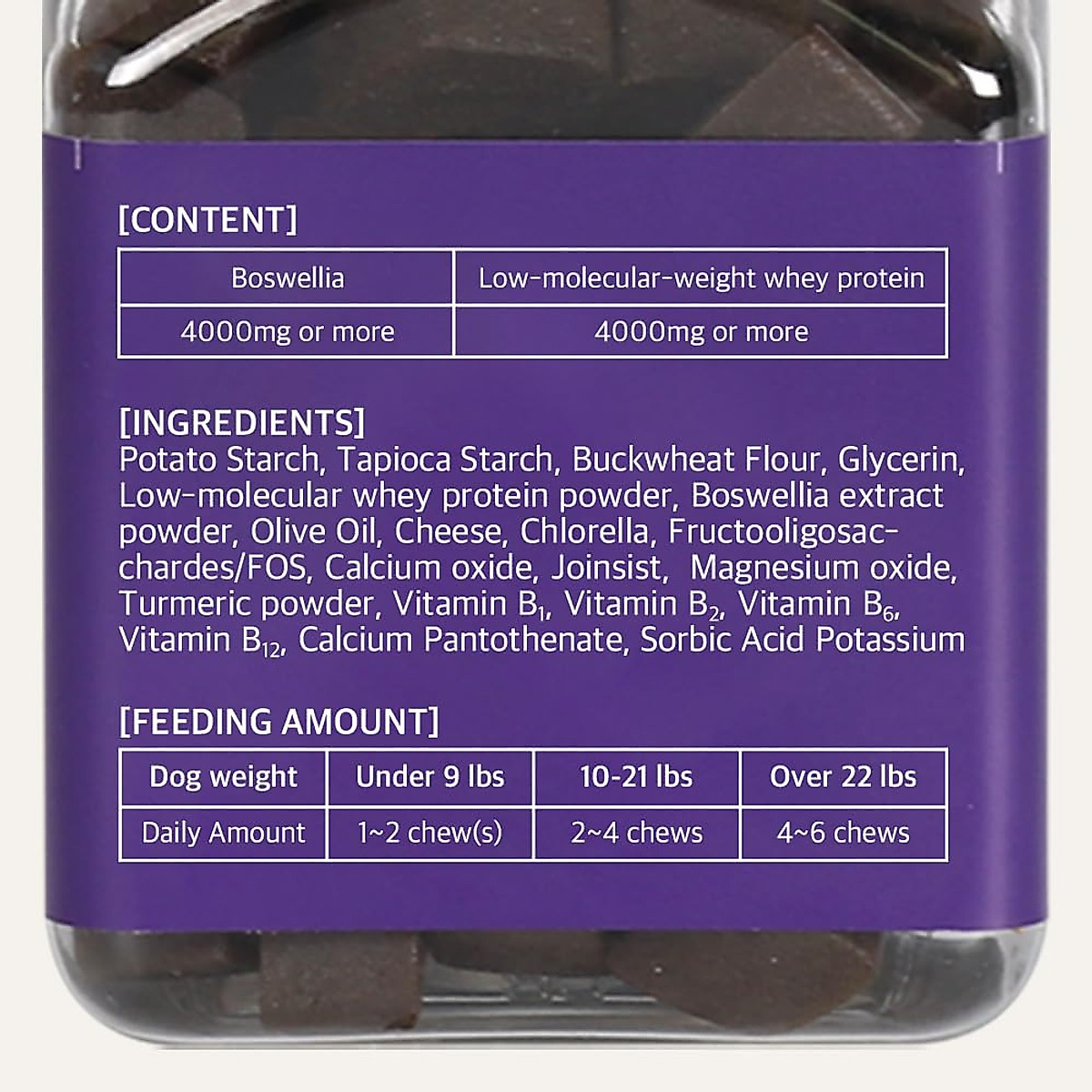 DOCTOR BY Joint for Dog and Puppy Hip & Joint Health Supplements for Dogs with Whey Protein Isolate and Boswellia - 70 Duck Flavored Soft Chews