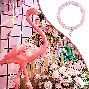 Inspirational Flamingo Gift Never Forget How Flamazing You are Bracelet Flamingo Lover Jewelry Gift for Family（Pink）