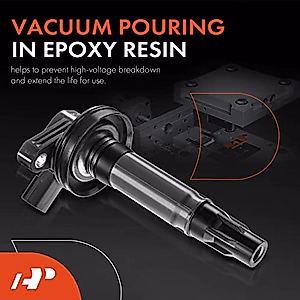 A-Premium Ignition Coils Pack Compatible with Ford Explorer F-150 Edge Fusion Mustang Taurus Lincoln MKS MKX MKT MKZ Sable 3.5L 3.7L 6-PC Set