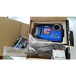 Fujifilm FinePix XP 75/XP70 16.4MP Waterproof Digital Camera with 5X Optical Zoom and 2.7-inch LCD (Blue)