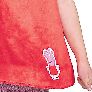 Disguise Peppa Pig Costume for Girls, Official Nick Jr Character Jumpsuit Dress and Hat, Classic Toddler Size Large (4-6x)