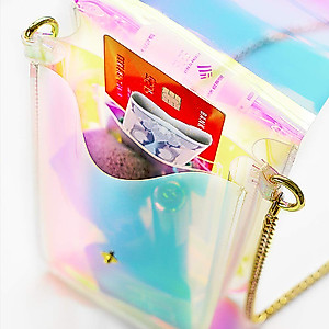Lumee Crossbody Tech Bag - Touch Screen Friendly - Holographic