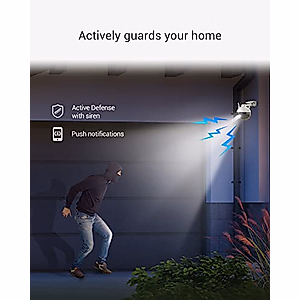 EZVIZ Security Camera Outdoor, 4MP WiFi Camera Pan/Tilt, 360° Visual Coverage, IP65 Waterproof, Color Night Vision, AI-Powered Person Detection, Two-Way Talk, Support MicroSD Card up to 256GB | C8W