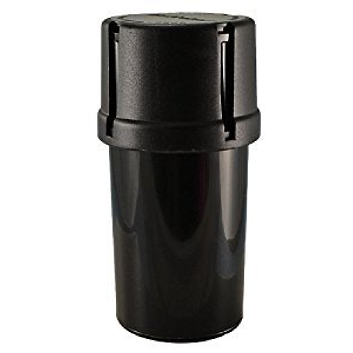 MedTainer Storage Container w/ Built-In Grinder - Black