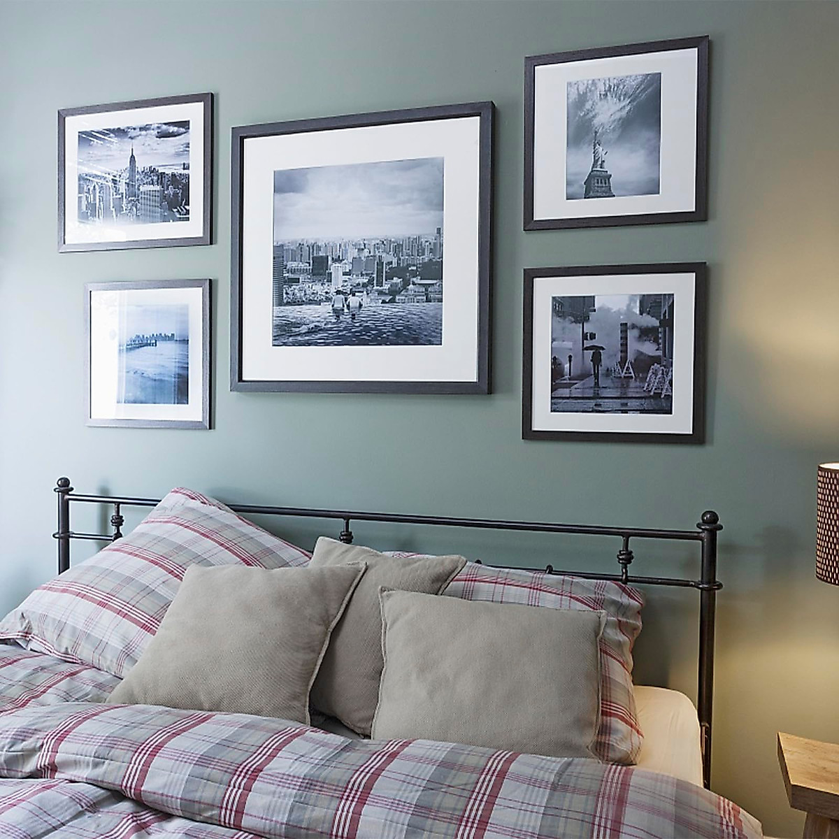 UHFWIFR 11x14 Picture Frames Solid Wood Display Pictures 9x12 or 8x10 with Mat or 11x14 Frame without Mat Poster Photo Frame Art with 2 Mats for Wall Mounting or Table Top(White)