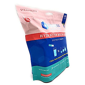 Liquid I.V. Hydration Multiplier, Electrolyte Powder, Easy Open Packets, Supplement Drink Mix (Strawberry 30 Count)