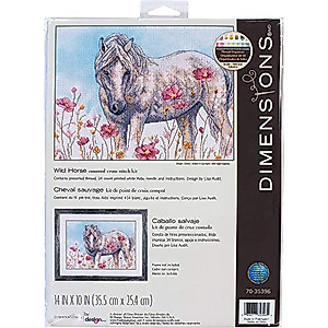 Dimensions Wild Horse Counted Cross Stitch Kit, Multi-Color