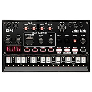 Korg Volca Kick Analogue Kick Generator Bundle with Power Supply and Austin Bazaar Polishing Cloth