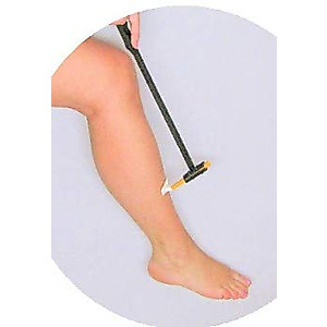 Razor Extender/Extension handle patented to hold multiple size or style razor. Made in USA. Good for limited mobility or during pregnancy.