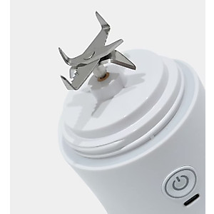 Portable Blender Mode Mixing Juicer Personal Size Blender for Shakes Smoothies Nut Juice Vegetables with 6 Blades Mini Blender 20 Oz for Kitchen Home and Travel (White)