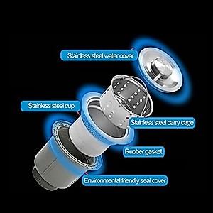 Sink Stainless Steel Utility Commercial Grade Laundry Tub Culinary for Outdoor Indoor Garage Kitchen Laundry Utility Room Sinks, Floor-standing Garden Sink, 56×46×75cm (Size : Package A)