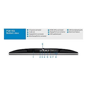 Dell P2815Q Ultra HD 28-Inch Screen LED-Lit Monitor