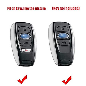 vurbemes 360 Degree Soft TPU Protector Key Fob Cover Case Compatible with Subaru Forester Outback BRZ Legacy CrossTrek Key Fob (Blue)