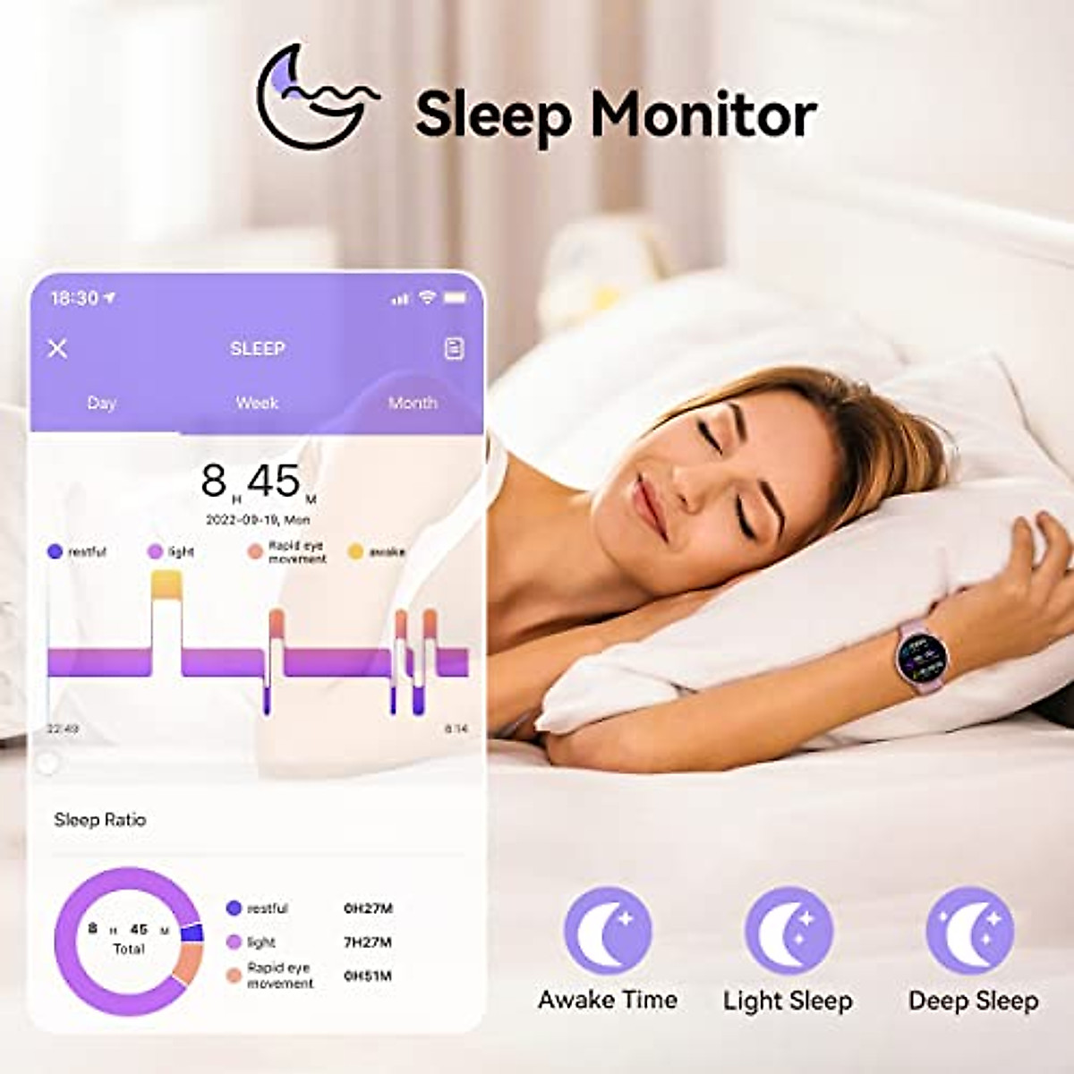 Smart Watch for Women (Answer/Make Call) IP68 Waterproof Smart Watch for Android iOS Phones 1.39 Round Smartwatch Fitness Activity Tracker With Blood Pressure Heart Rate Sports Watch with Step Counter