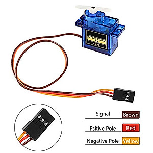 ALMOCN 8PCS SG90 9G Micro Servo Motor Kit Mini for RC Robot Arm Helicopter Airplane Car Boat Controls Project