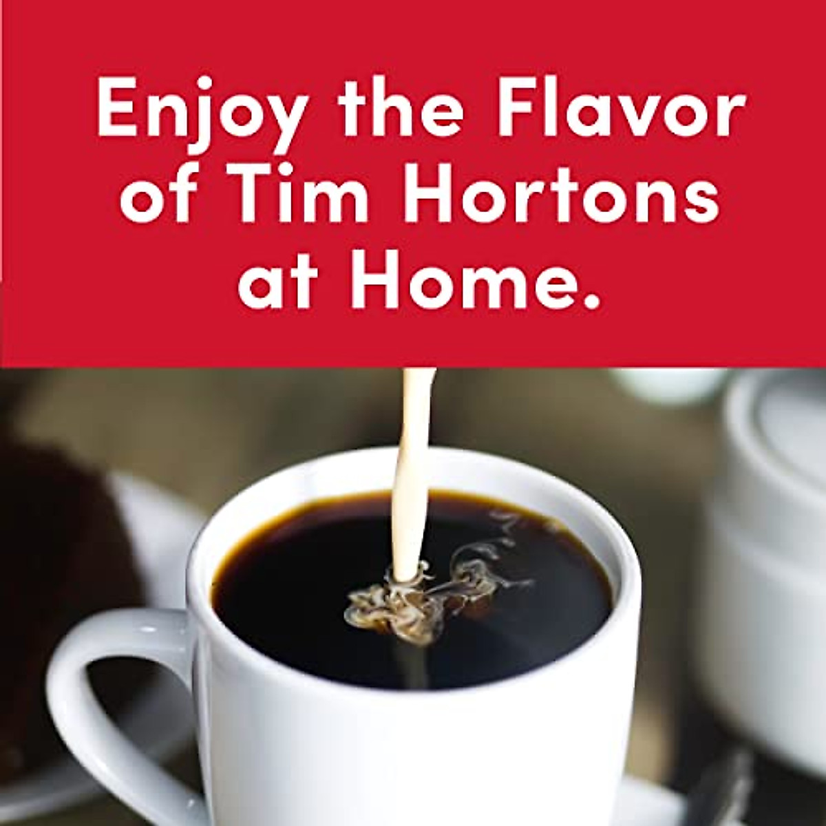 Tim Hortons Whole Bean Original, Medium Roast Coffee, Made with 100% Arabica Beans, 12 Ounce Bag