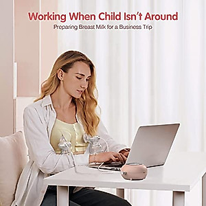 Breast Pump, BabyKing Electric Breast Pump with 3 Modes & 15 Levels, Pain Free Strong Suction Power, Ultra-Quiet Rechargeable for Travel & Home