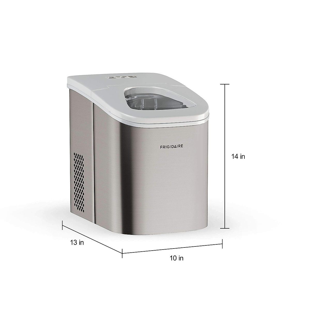 FRIGIDAIRE EFIC117-SS Stainless Steel 26 Lbs Ice Maker, Counter, Couter top