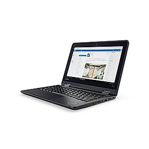 Lenovo ThinkPad 11e Touchscreen Netbook with Intel Celeron N3450 Processor, 4GB DDR3L RAM, 128GB SSD - 11.6" - Black - 20HUS00000