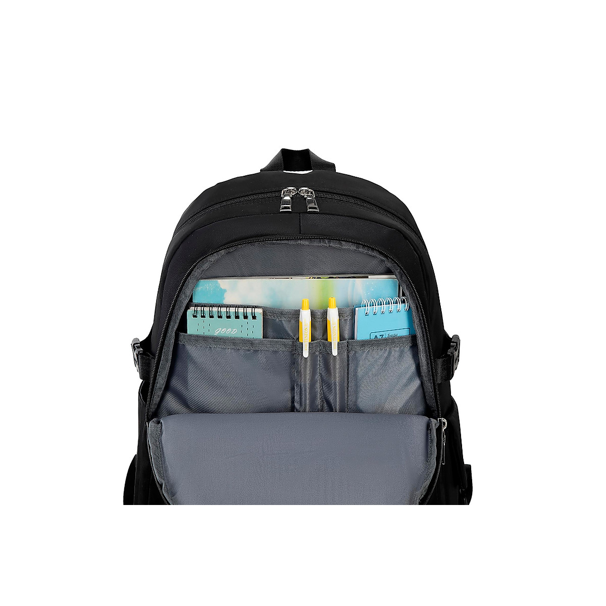 Teecho Cute Backpack for Girl Fashion Waterproof Daypack for Women Black