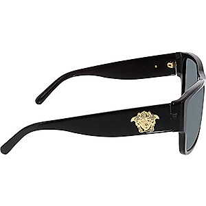 Versace Men's VE4275 Sunglasses, Black, 58/18/140