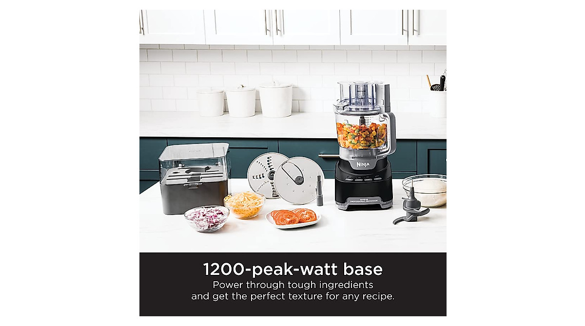 Ninja NF705BRN Food Processor - Powerful 1200W, 12-Cup Capacity