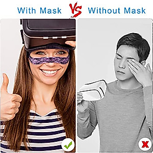 VR Sweat Band for Oculus Quest 2 Face Mask Eye Masks Face Cover for VR Workouts Supernatural VR Sweat Guard for Women Men(3pcs)