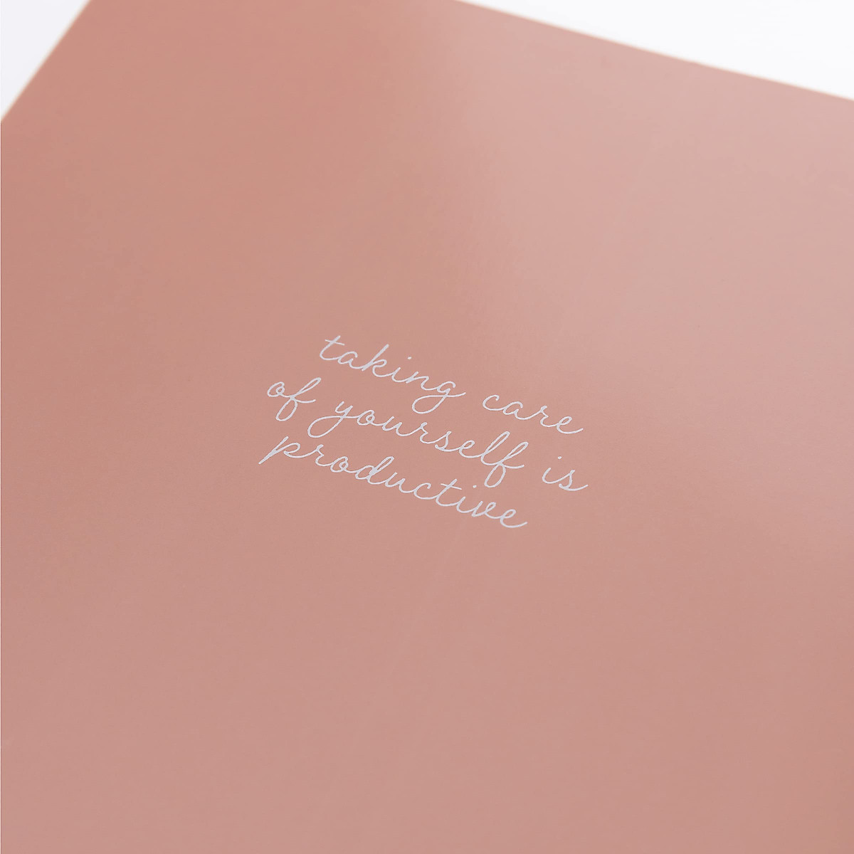 Graphique Vegan Leather Spiral Journal - Working on Myself Design - 192 Lined Pages - Perfect for Taking Notes, Lists and More (8" x 10")