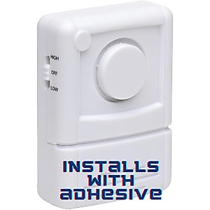 120dB Window or Door Alarm Vibration Security Emergency Burglar Wireless Shock Detection, Home Security, Safety, Apartment, Condo, Dorm, House, Easy, Adhesive, Warning, Battery Operated, Loudest