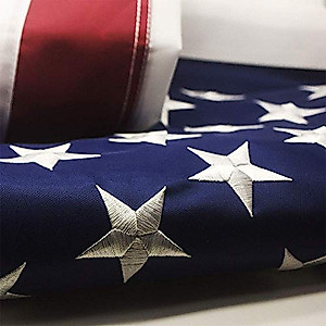 American Flag 3x5 ft- Featuring Embroider Stars and Sewn Stripes and Brass Grommets,Nylon Perfect for Indoor/Outdoor Use.