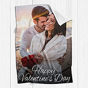 Custom Blankets with Photo, Gifts for mom Personalized Photo Blankets, Customized Blankets with Picture, Personalized Gifts for Women Men, Personalized mom Gifts for Mothers Day