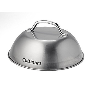 Cuisinart CGG-750 Portable, Venture Gas Grill, Red & CMD-108 Melting Dome, 9",Stainless steel