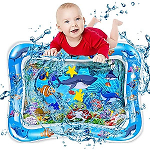 Marysay Tummy Time Water Mat Infant Toys 3 6 9 Months Baby Inflatable Play Activity Center for Newborn Boys Girls