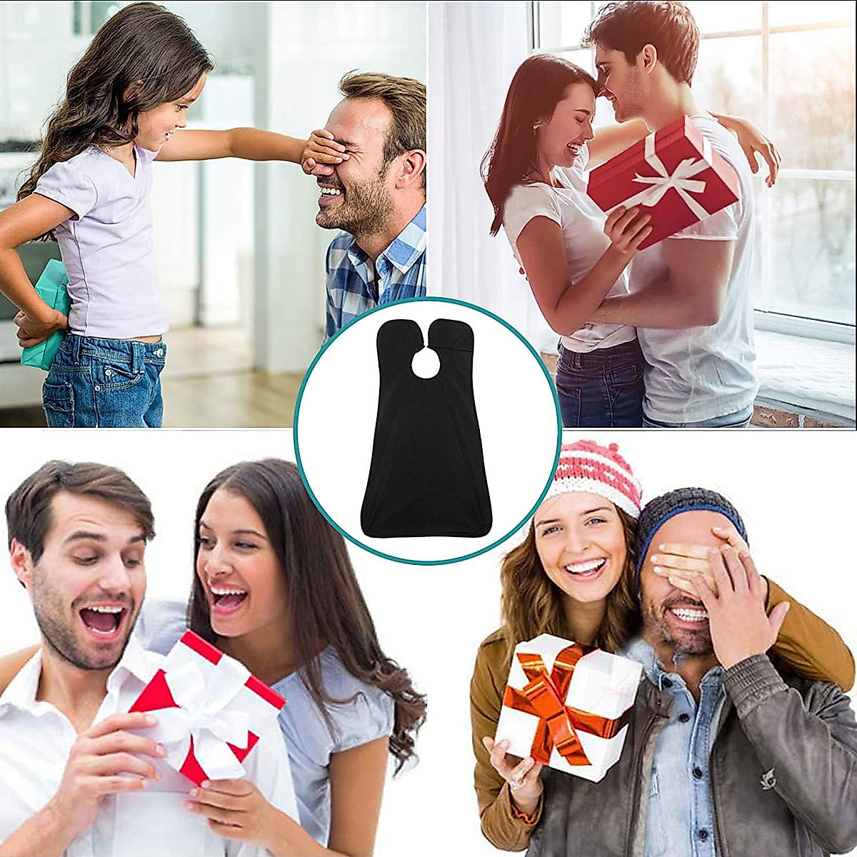 Beard Apron Catcher - Valentine's Day Gift for Man Beard Trimming Bib Non-Stick Beard Catcher Grooming Cape with 3 Suction Cups